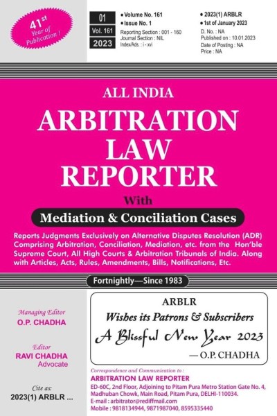 Arbitration Law Reporter (Fortnightly) | ALR 2026 Annual Subscription ...